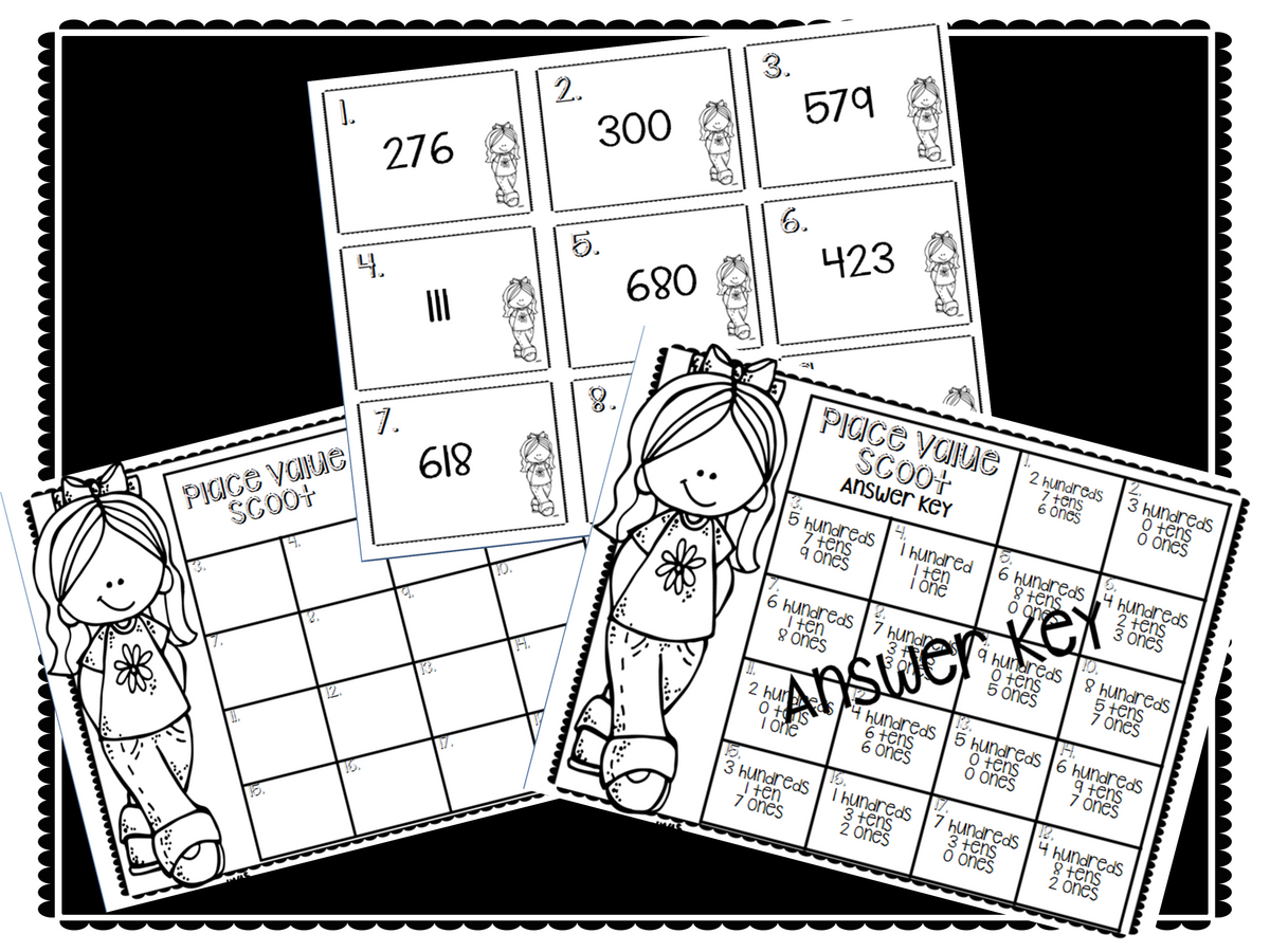 3 Digit Place Value Scoot Game | Base Ten – The Sprinkle Topped Teacher ...