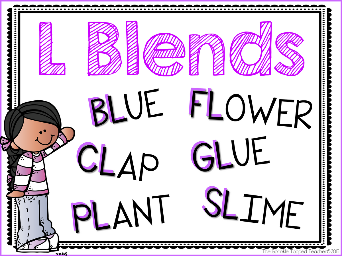 L Blends Word Work Activities – The Sprinkle Topped Teacher Shop