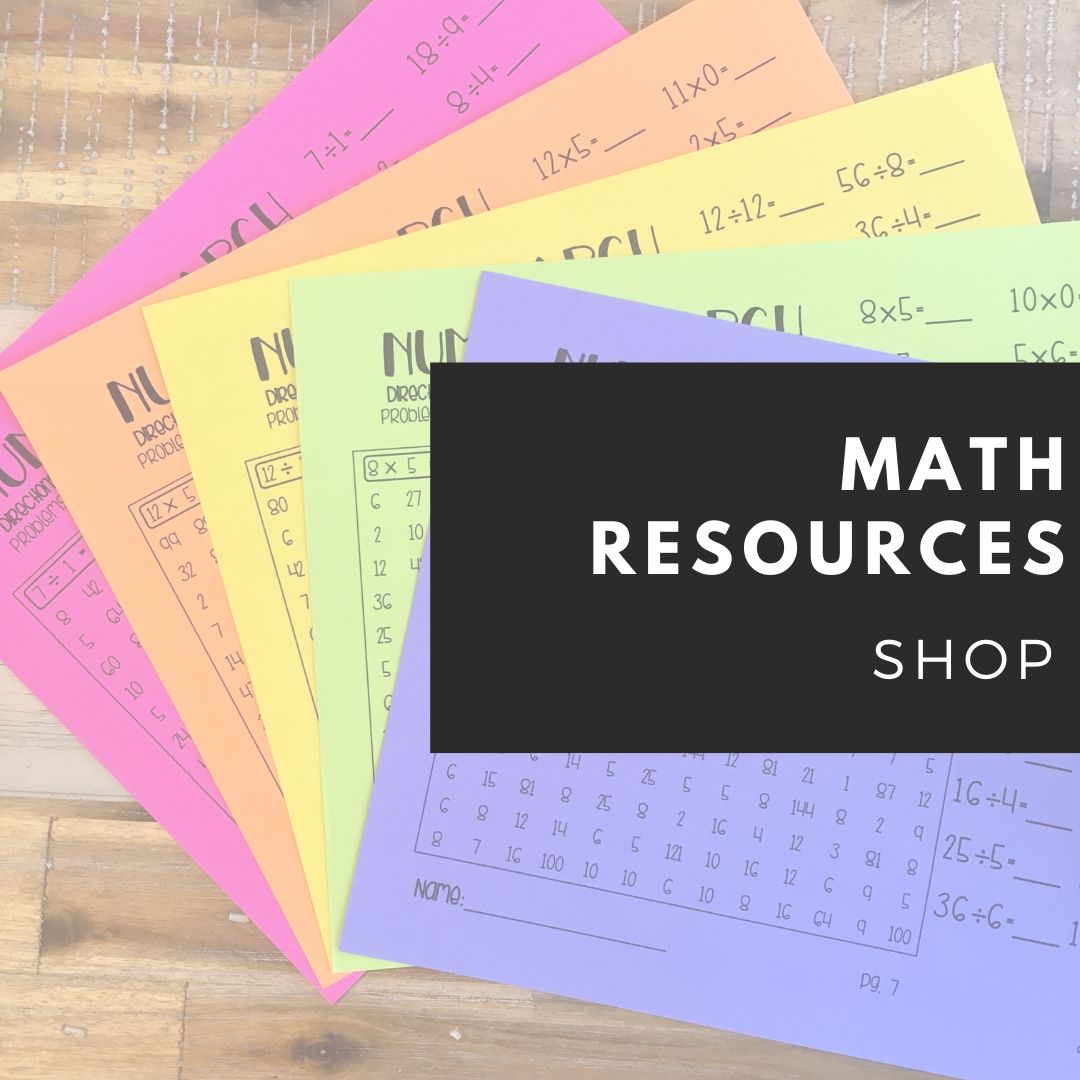 Math – The Sprinkle Topped Teacher Shop