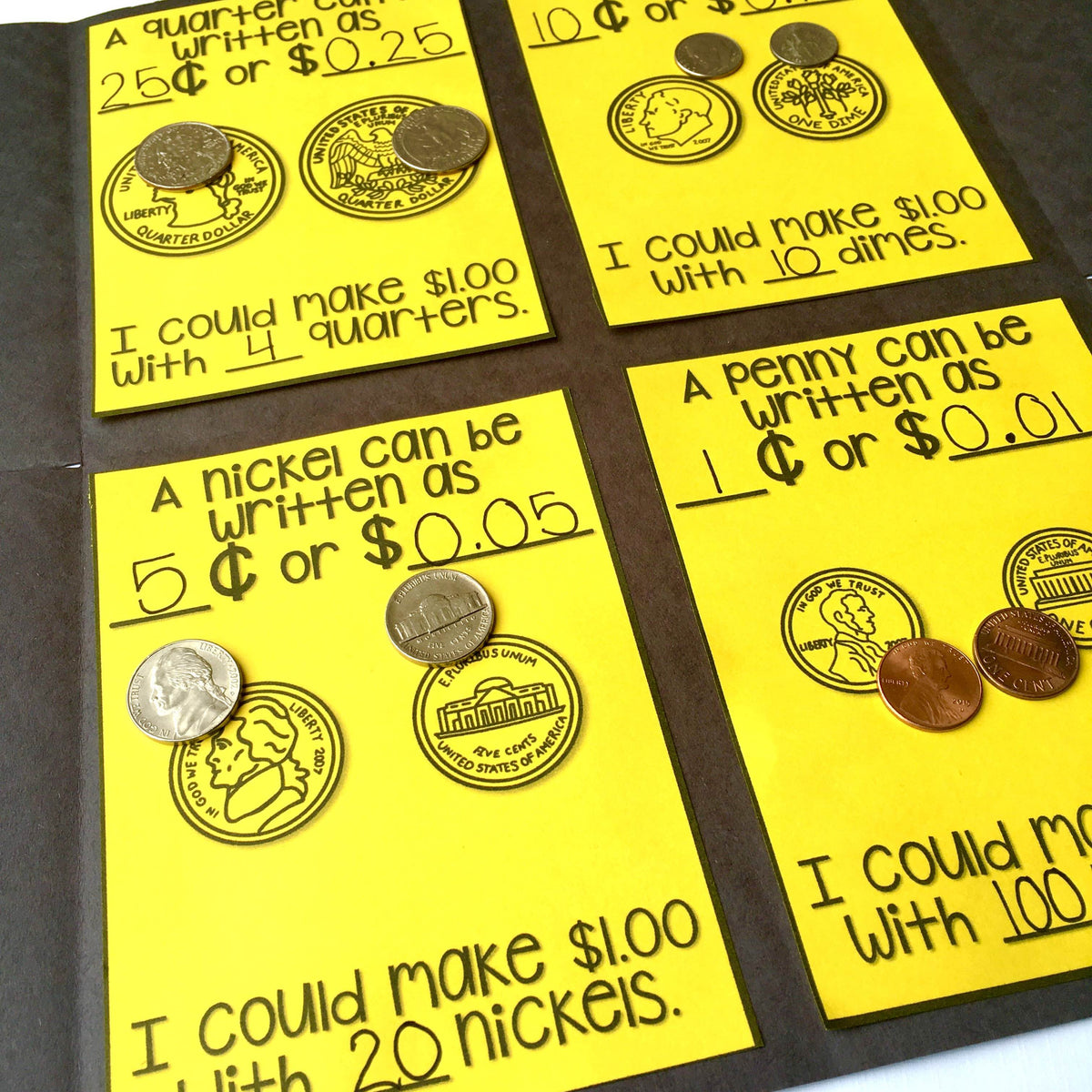 2nd Grade Money and Coins | Foldable – The Sprinkle Topped Teacher Shop